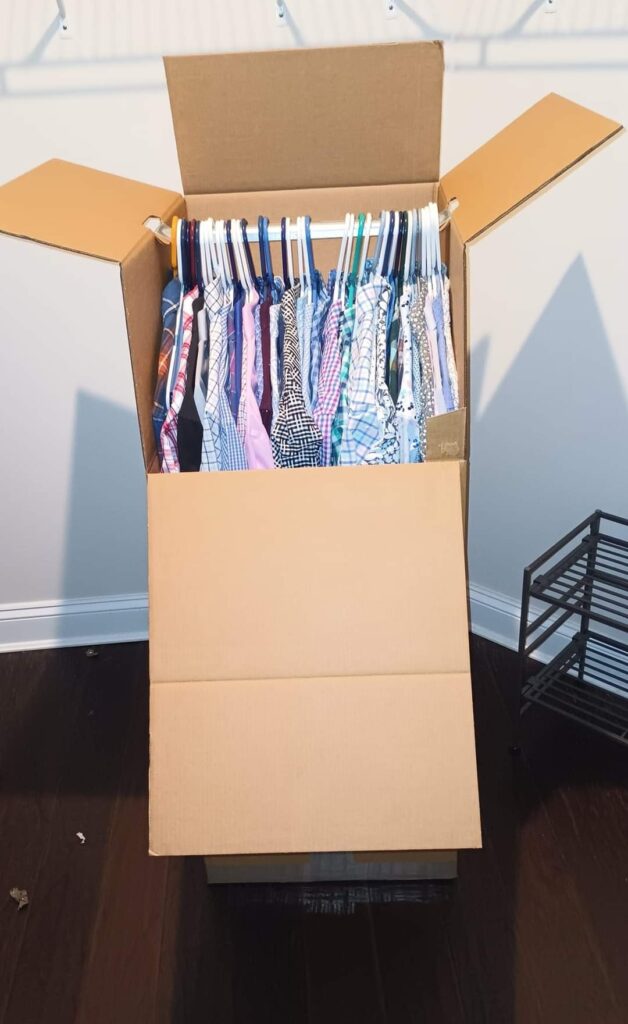 How to Pack a Wardrobe Box - Packing tips - Movers On Duty
